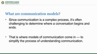 Model of Communication Presentation for College | PPTX