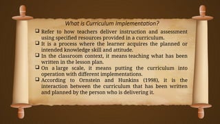 Models-of-Curriculum in implementation pp | PPTX