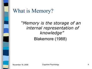 Models Of Memory | PPT