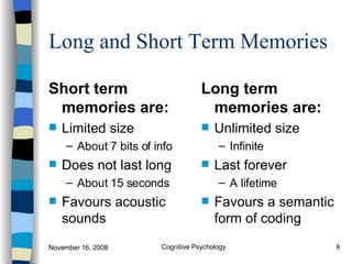 Models Of Memory | PPT