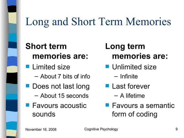 Models Of Memory | PPT