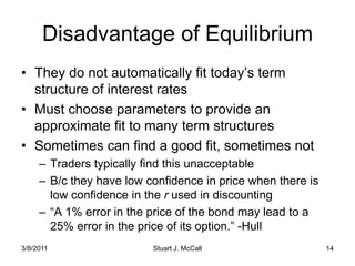 Models Of The Short Rate | PPTX