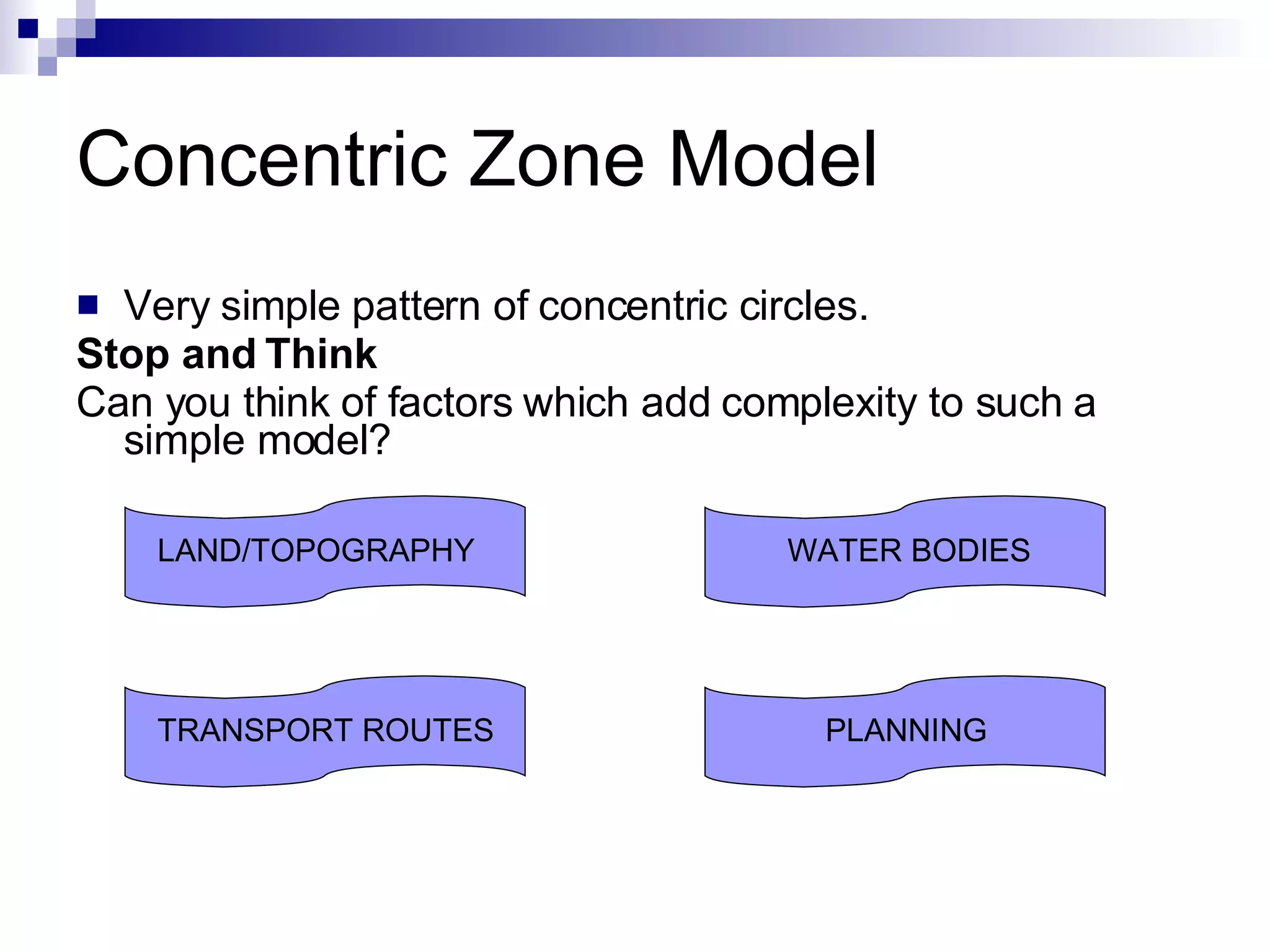 Models Of Urban Land Use | PPT