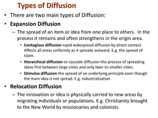 Stimulus Diffusion Human Geography