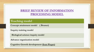 MODELS OF TEACHING | PDF