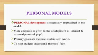 MODELS OF TEACHING | PDF