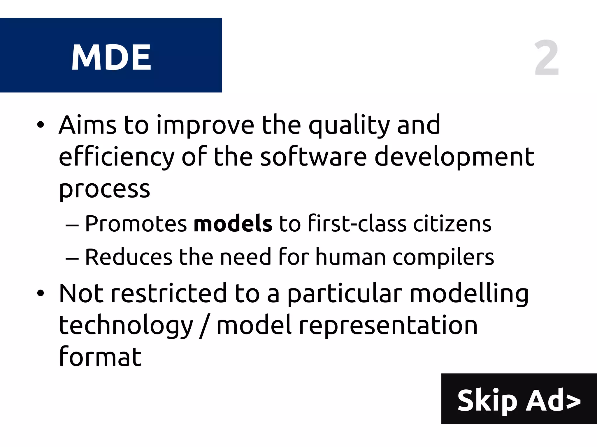 Adding Spreadsheets to the MDE Toolbox | PPT