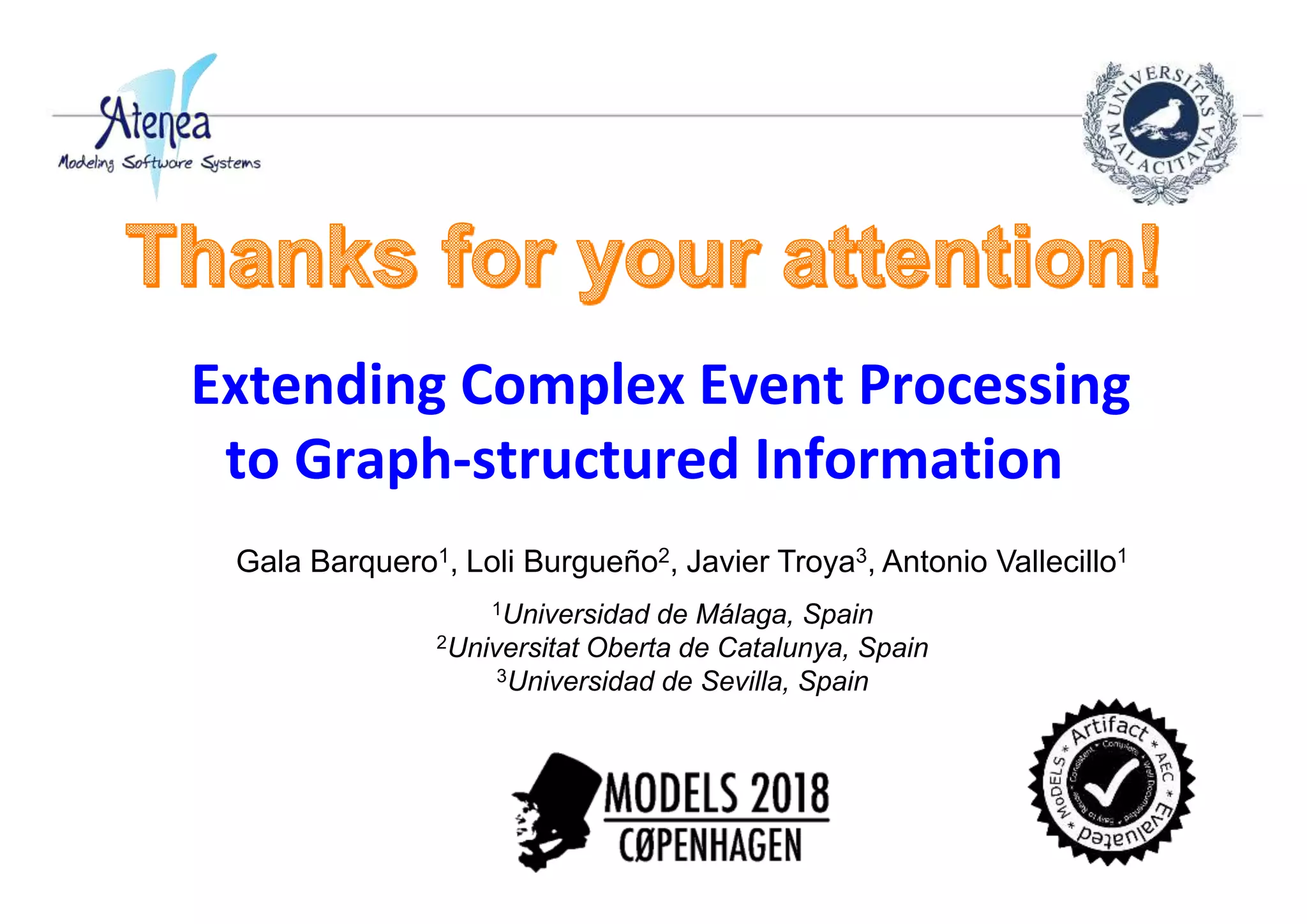 Extending Complex Event Processing To Graph Structured Information Ppt