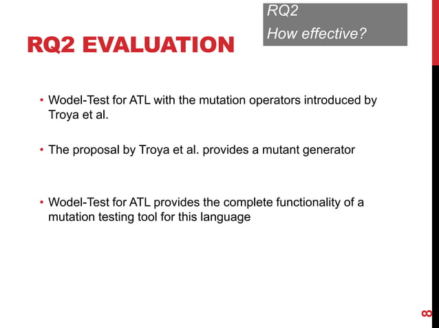 Wodel Test A Model Based Framework For Language Independent Mutation Testing Ppt