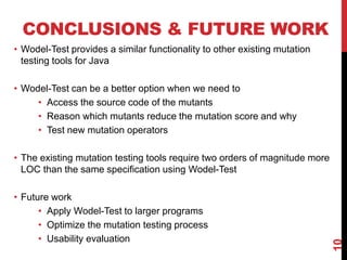 Wodel-Test: A Model-Based Framework for Language-Independent Mutation ...