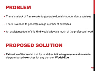 Wodel-Edu: An MDE Solution for the Generation and Evaluation of Diagram ...