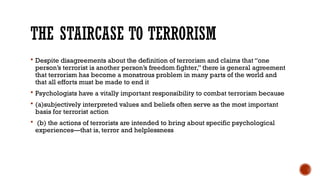 Detailed Presentation Models and ideologies of Terrorism | PPTX