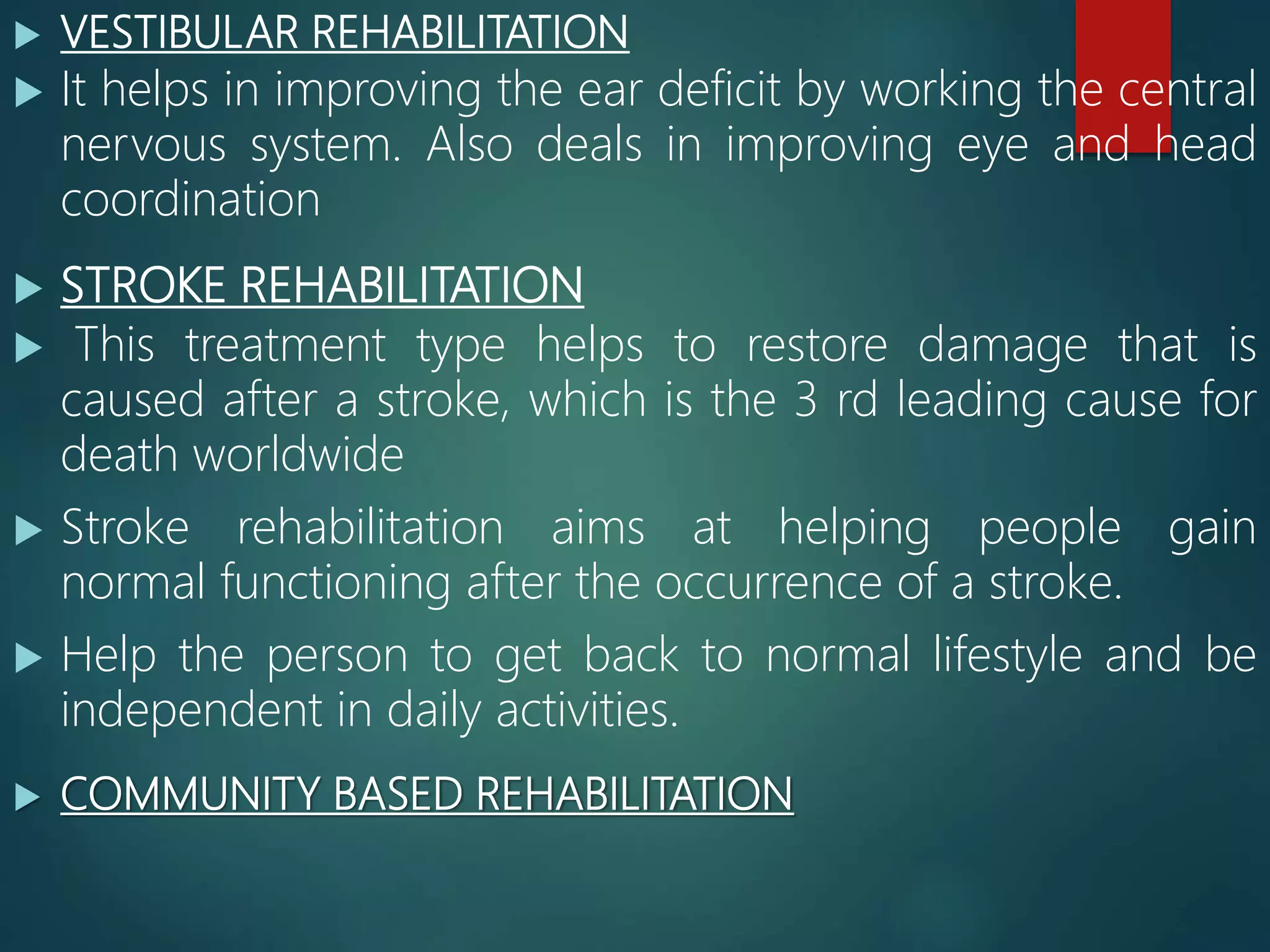 Models and methods of rehabilitation | PPTX