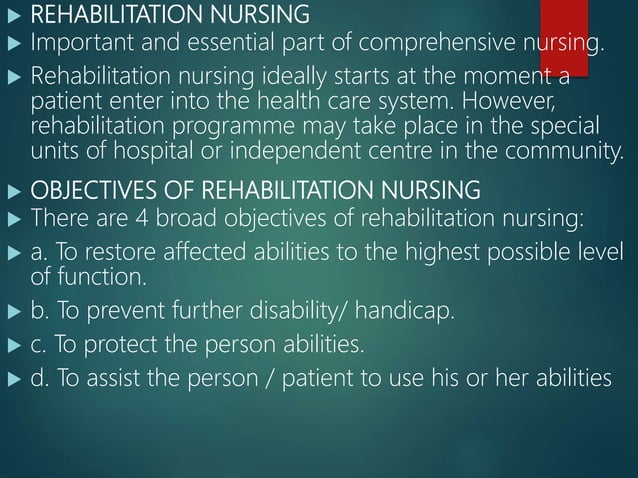 Models and methods of rehabilitation | PPTX