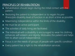 Models and methods of rehabilitation | PPTX