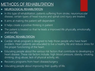 Models and methods of rehabilitation | PPTX