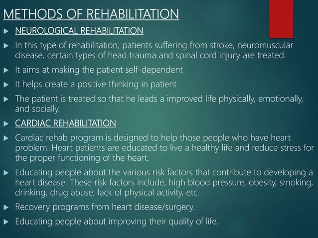 Models and methods of rehabilitation | PPTX