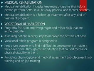 Models and methods of rehabilitation | PPTX