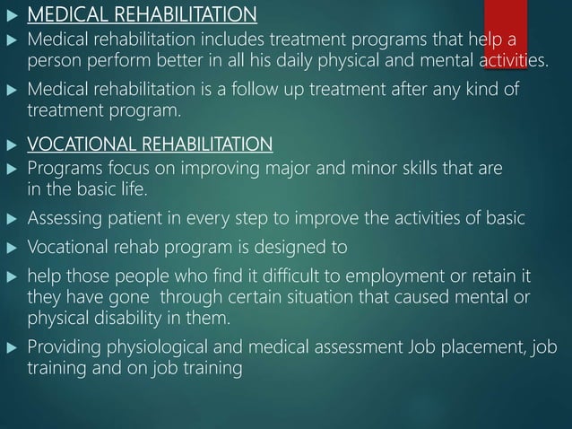 Models and methods of rehabilitation | PPTX
