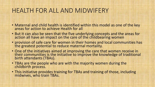 MODELS AND THEORIES INFLUENCING MIDWIFERY CARE full.pptx | Pregnancy ...