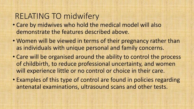 MODELS AND THEORIES INFLUENCING MIDWIFERY CARE full.pptx | Pregnancy ...