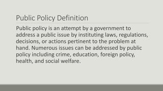 Models Approaches of Public Policy | PDF