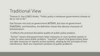 Models Approaches of Public Policy | PDF
