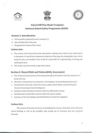 Model school DM Plan template-english | PDF