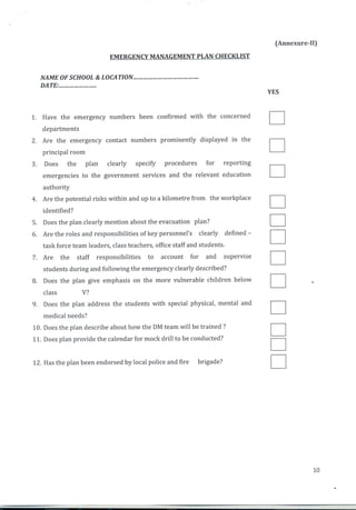 Model school DM Plan template-english | PDF