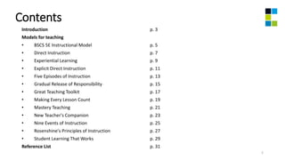 Models for Teaching in an institute is important | PPT