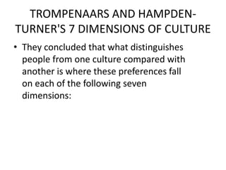 Models for the assessment of organisational culture global standard | PPTX