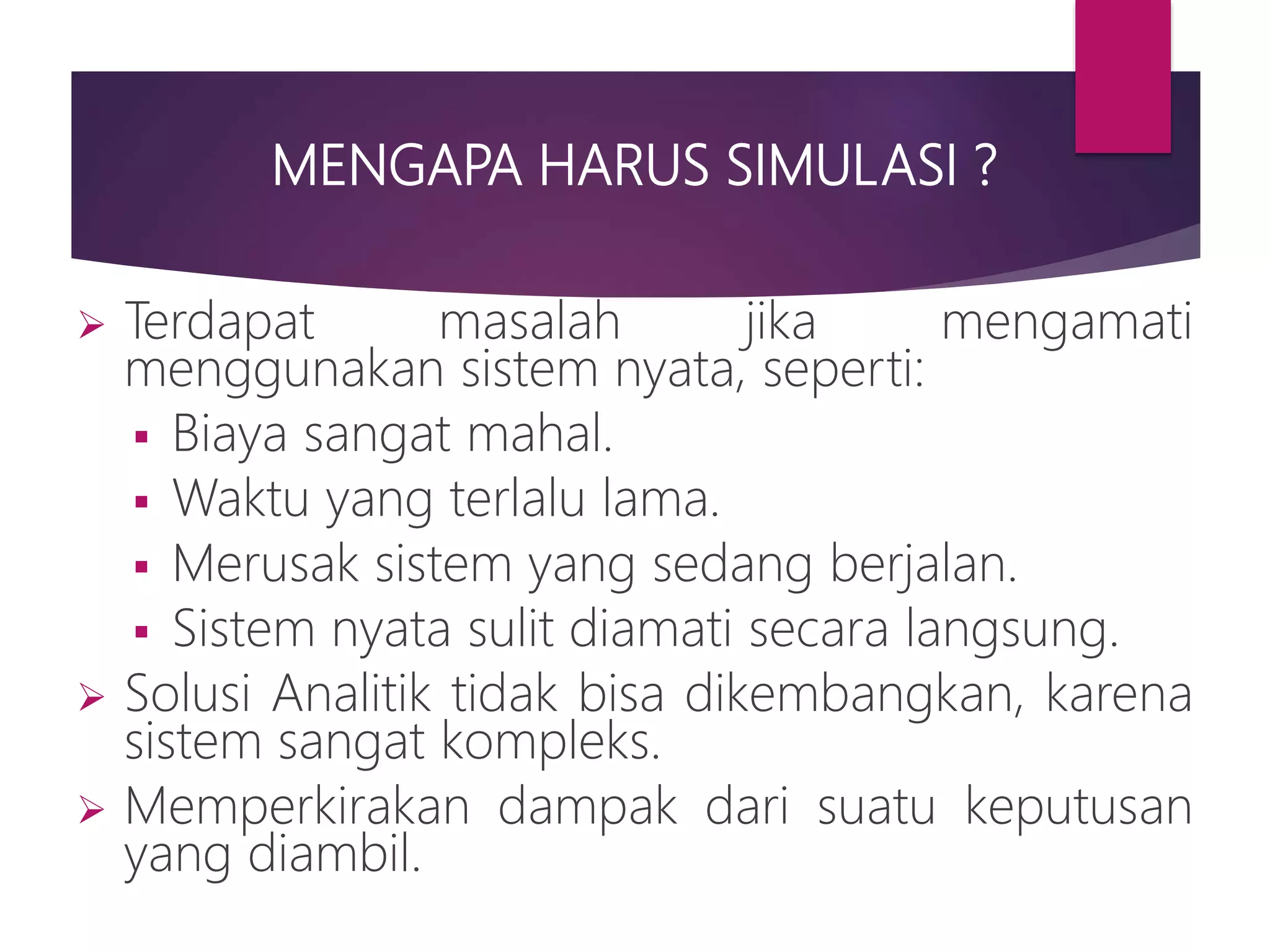 Model dan Simulasi | PPTX