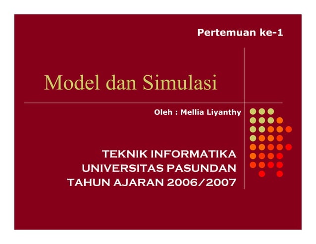 Model simulasi(2) | PDF