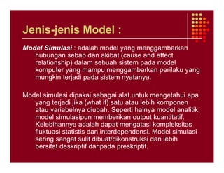 Model simulasi(2) | PDF