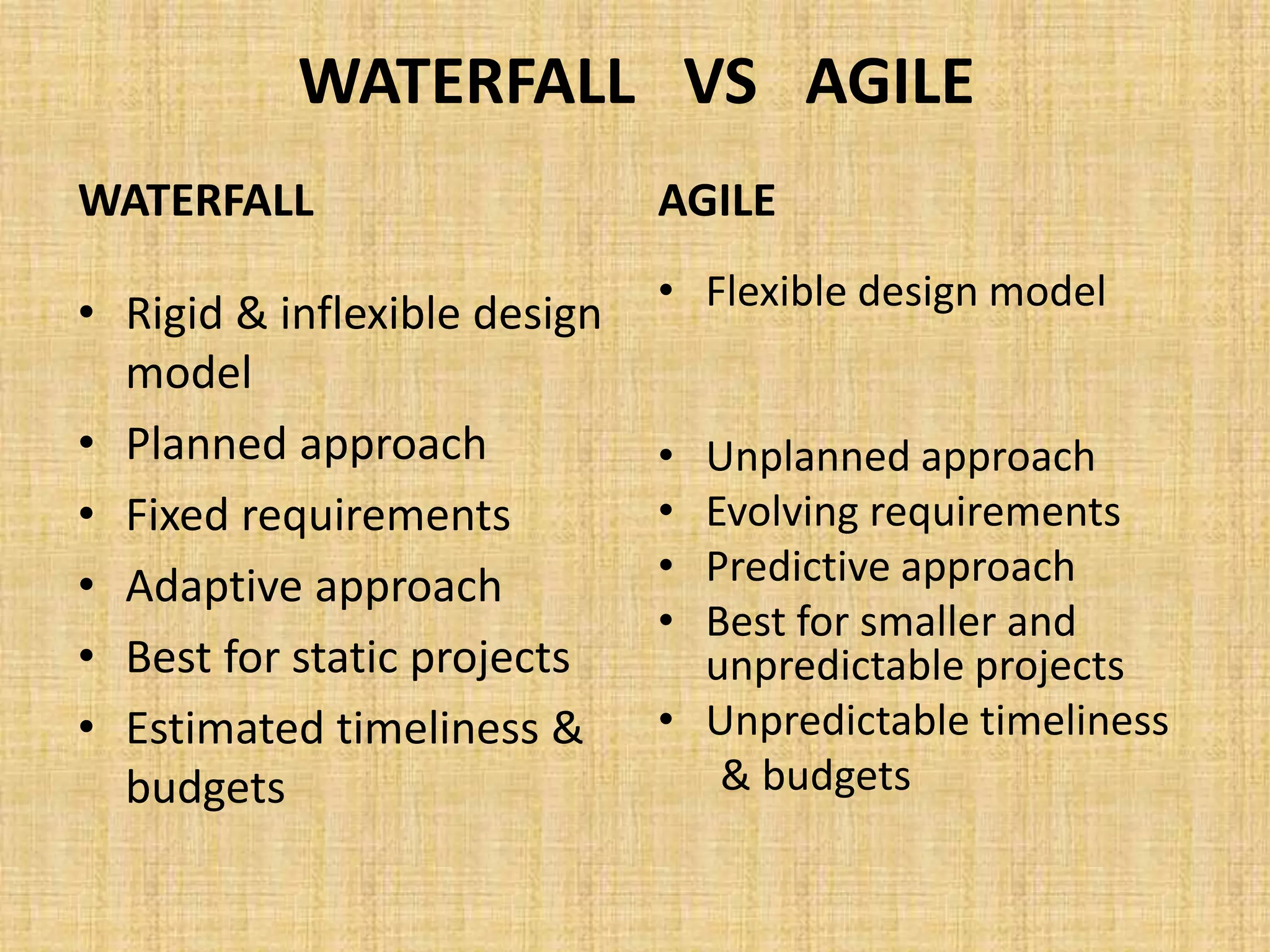 Models in project management_Agile and Waterfall | PPTX