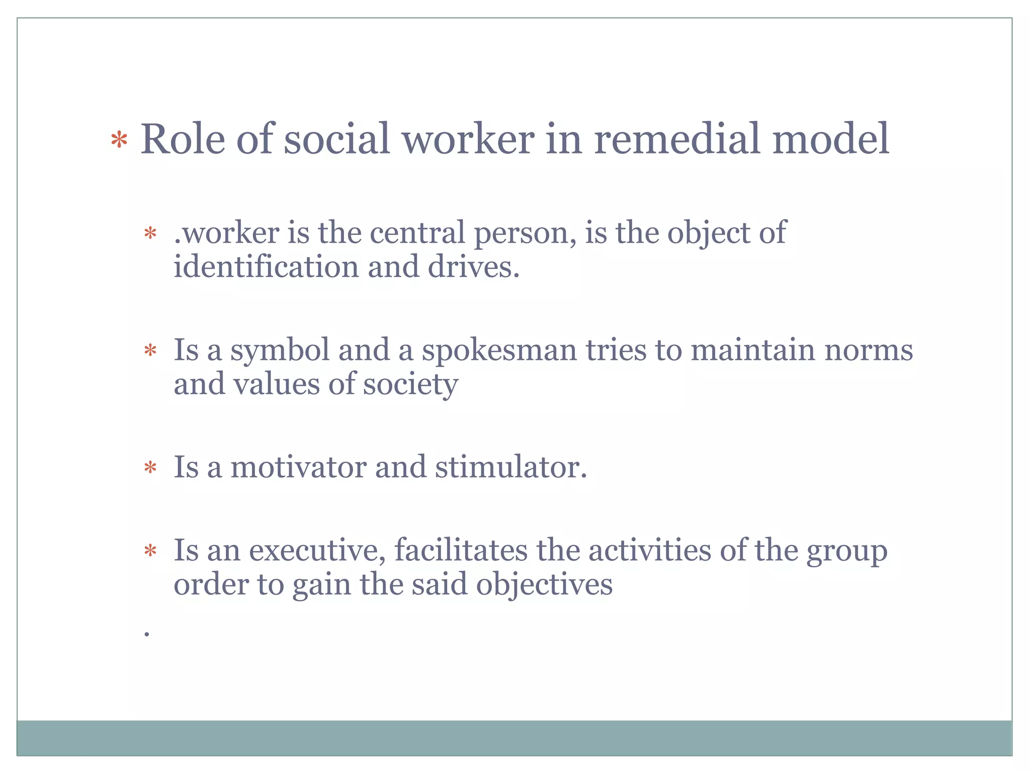 MODELS IN SOCIAL GROUP WORK , BY ARSHIL PC ,DEPARTMENT OF SOCIAL WORK ...