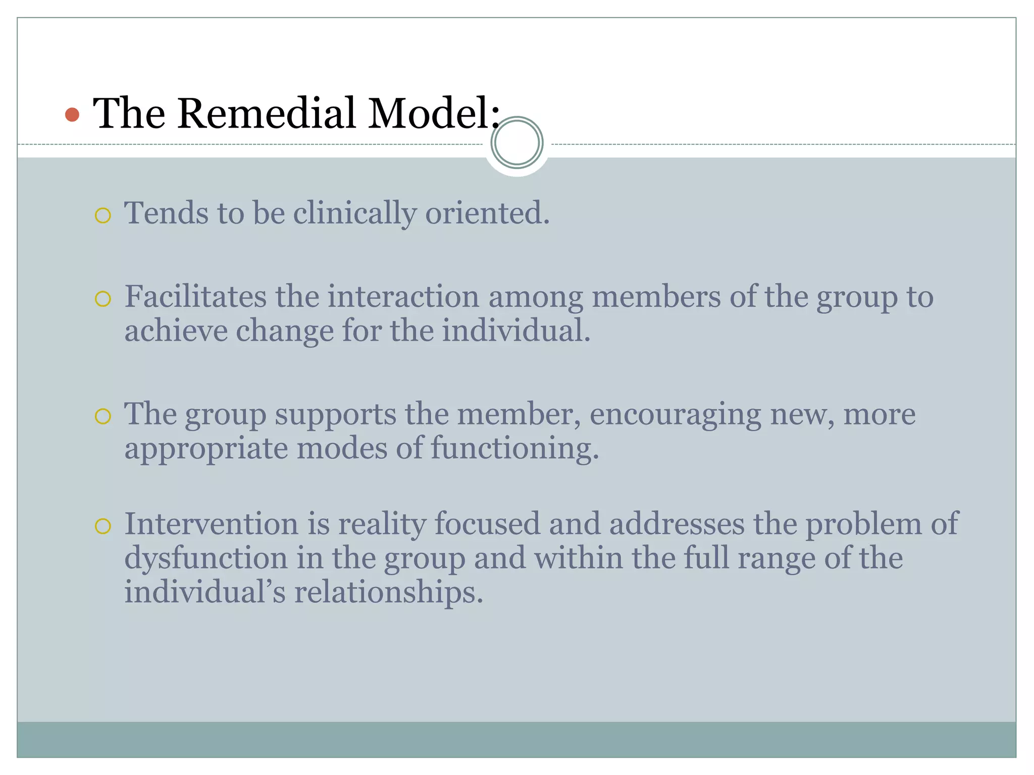 MODELS IN SOCIAL GROUP WORK , BY ARSHIL PC ,DEPARTMENT OF SOCIAL WORK ...