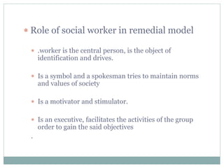 MODELS IN SOCIAL GROUP WORK , BY ARSHIL PC ,DEPARTMENT OF SOCIAL WORK ...