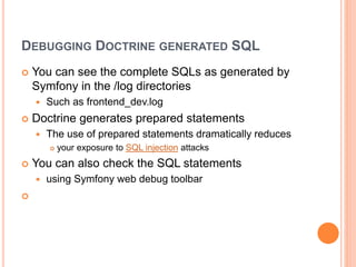 Models in symfony | PPT