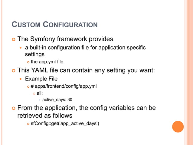 Models In Symfony Ppt