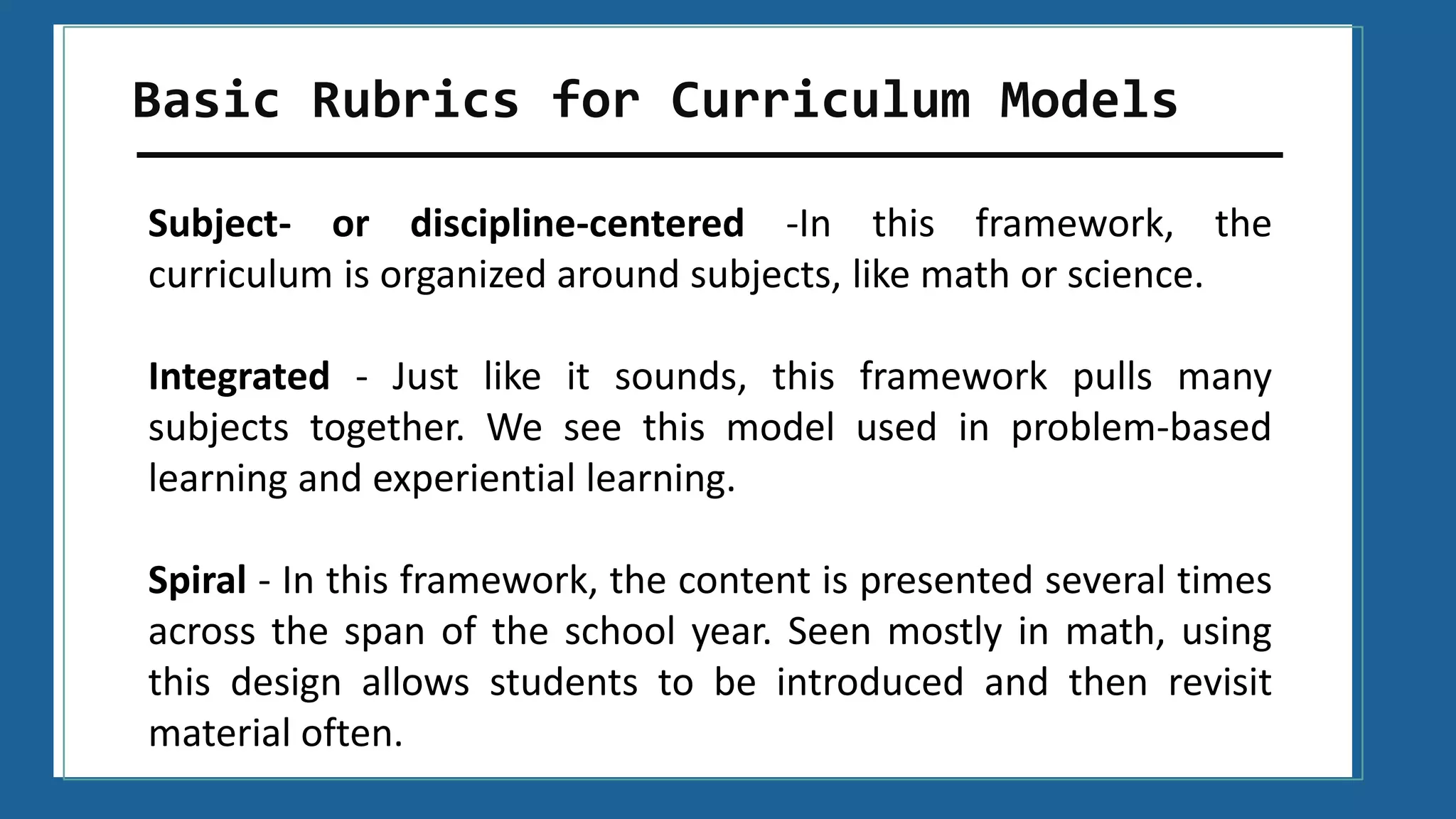 Dynamic model and Skilbeck Model of Curriculum | PPTX