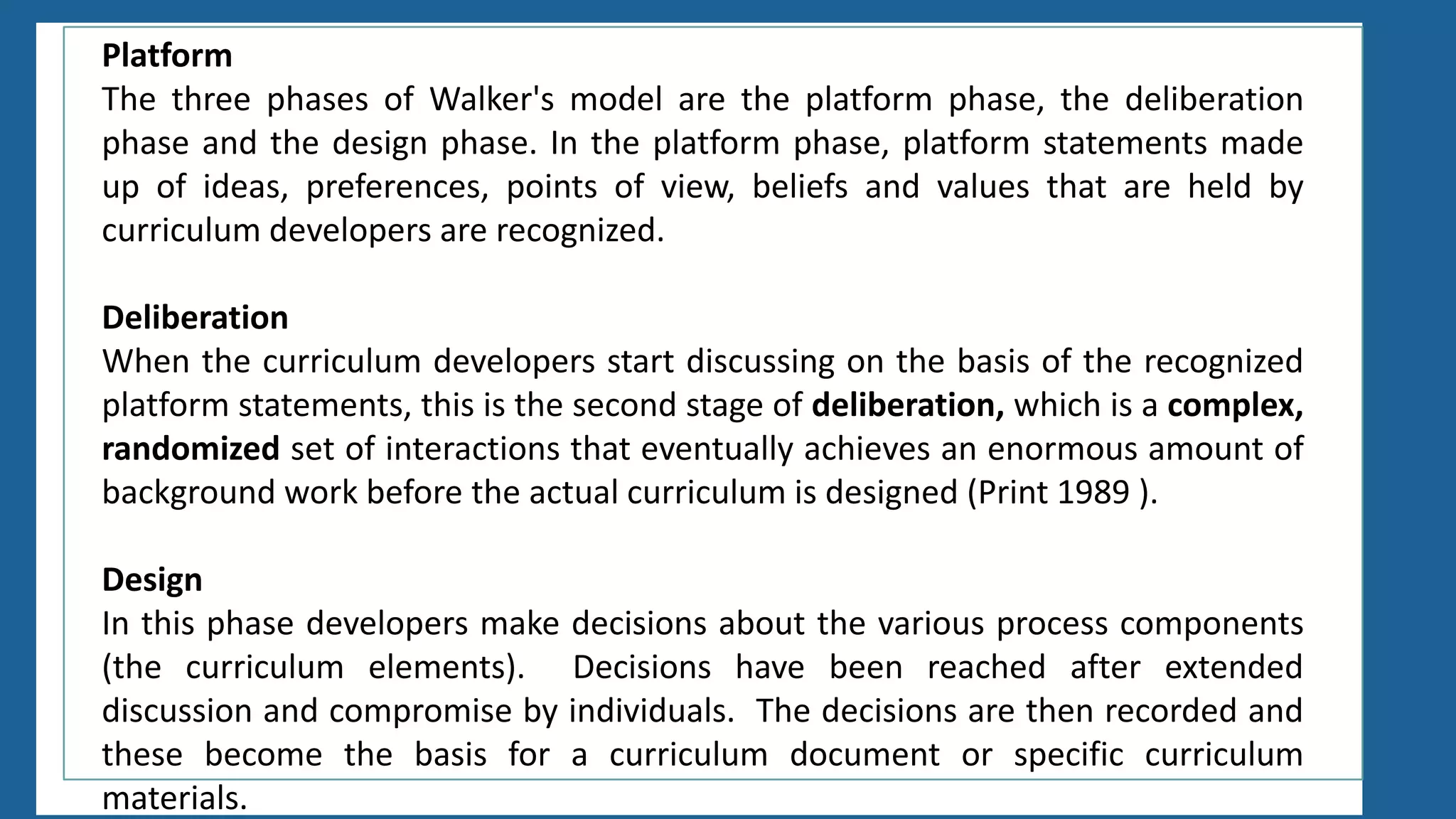 Dynamic model and Skilbeck Model of Curriculum | PPTX