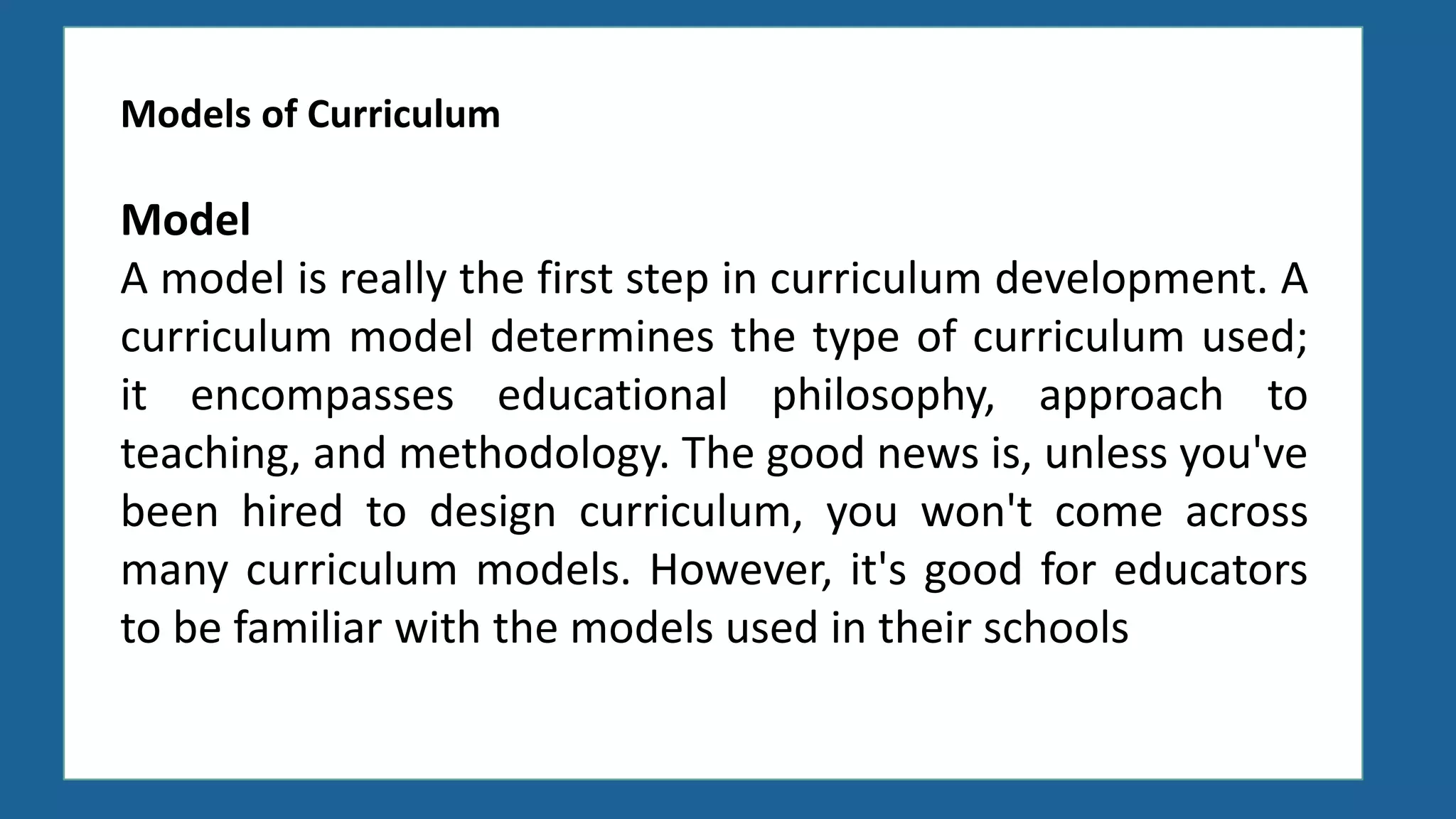 Dynamic model and Skilbeck Model of Curriculum | PPTX