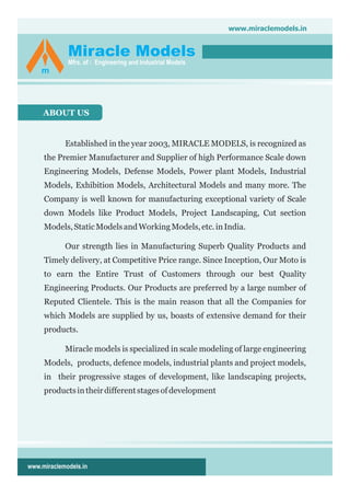 Miracle Models, Bengaluru, Civil Engineering Models | PDF
