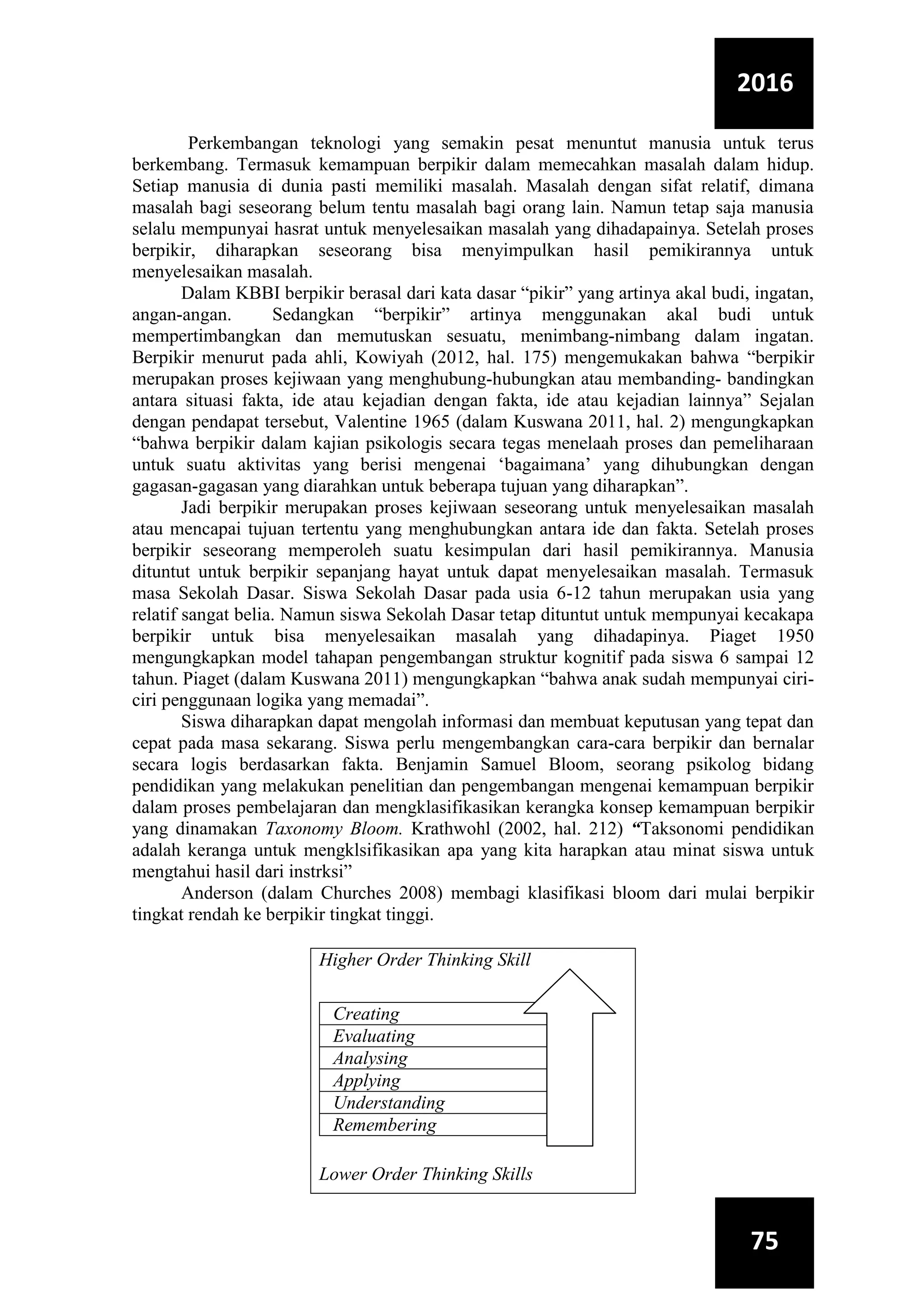 Model soal hots | PDF
