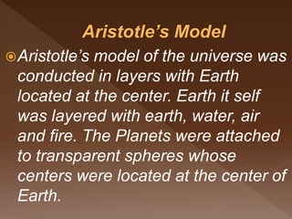 Models of astronomical phenomena | PPTX