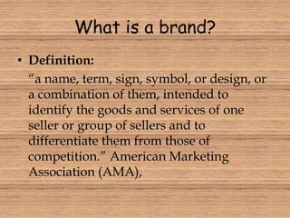 Models of brand building | PPT