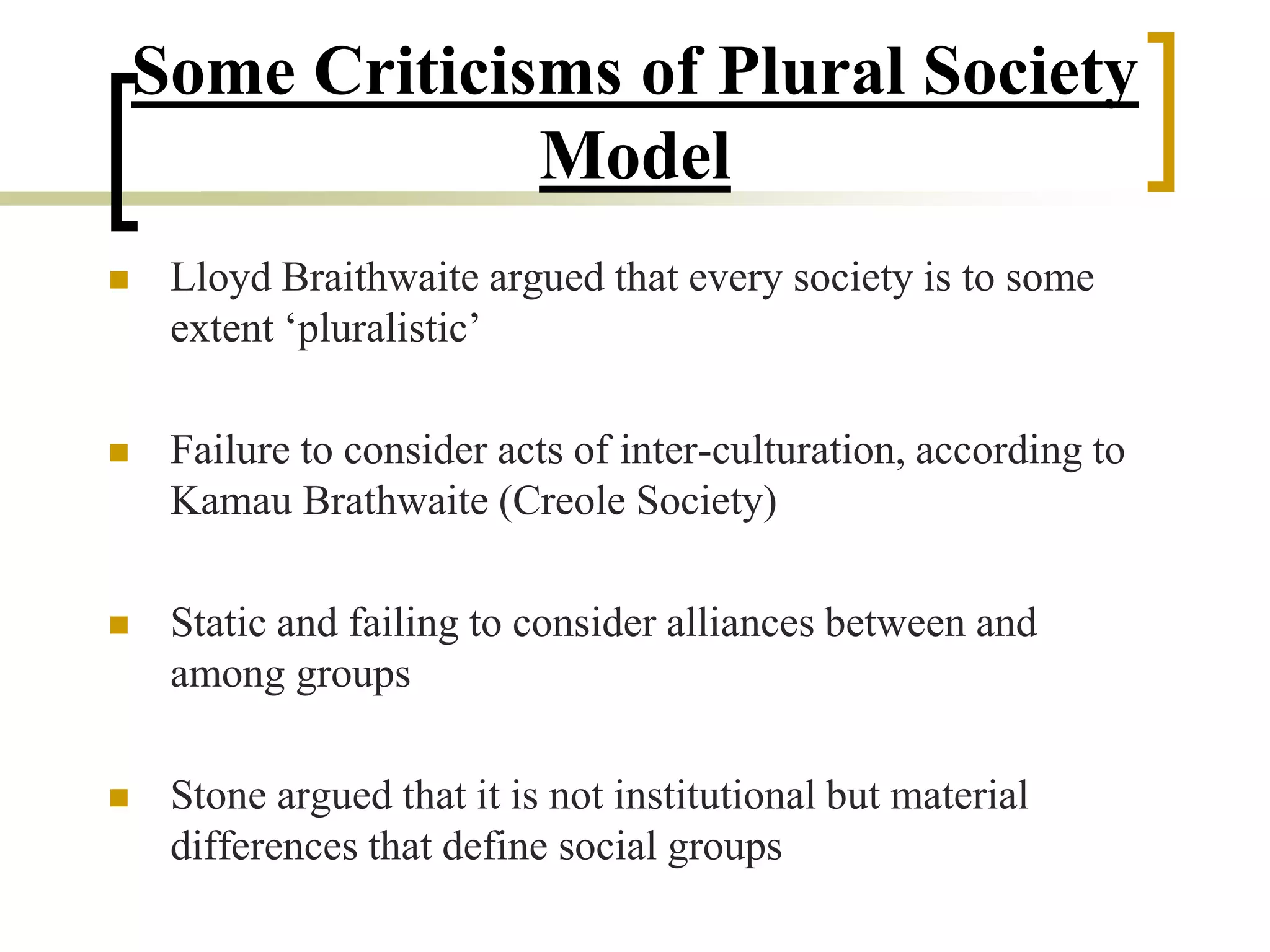 Models of Caribbean societies | PPT