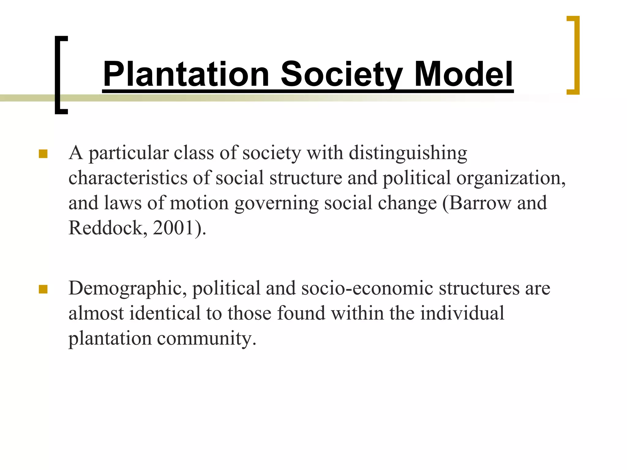 Models of Caribbean societies | PPT