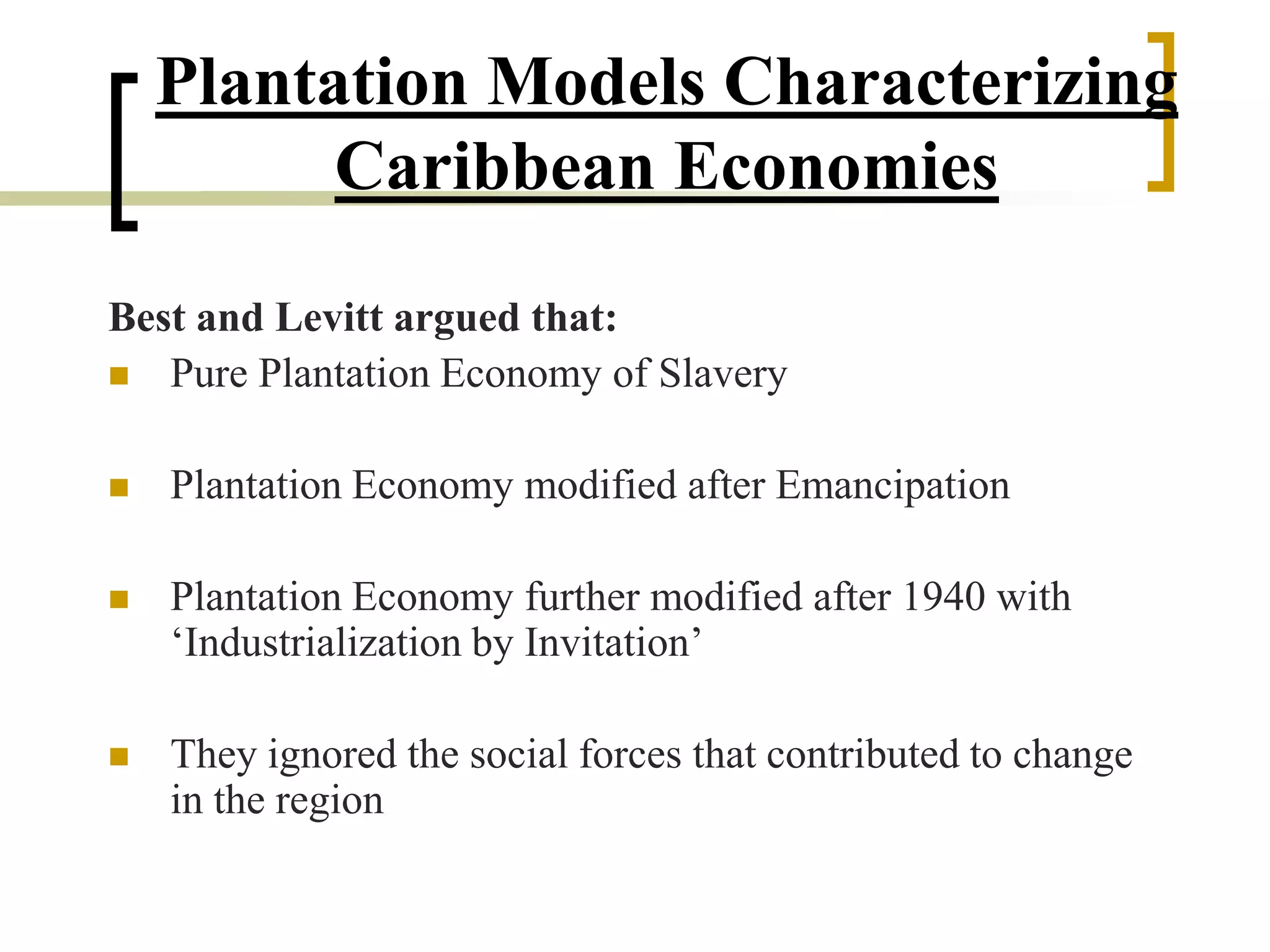 Models of Caribbean societies | PPT